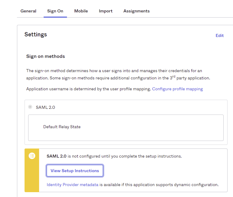 Configurer SAML 2.0 avec Okta pour le Client Web