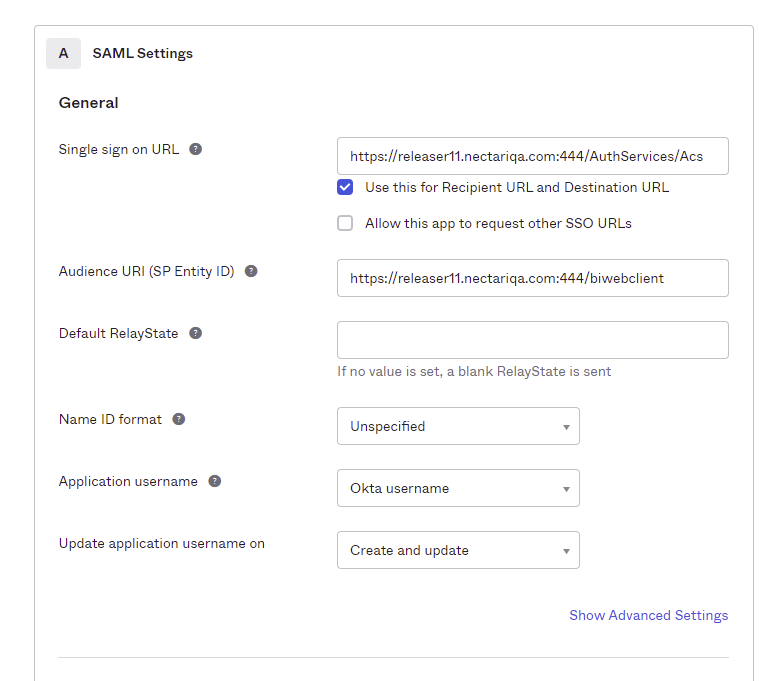 Configurer SAML 2.0 avec Okta pour le Client Web