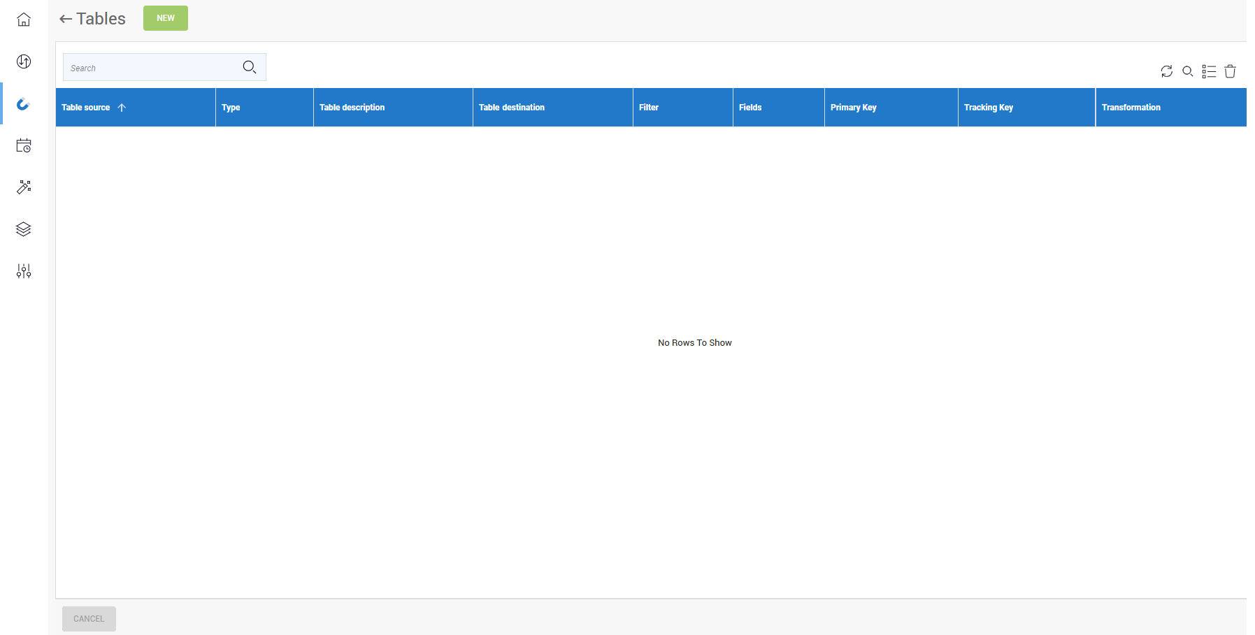 Managing Tables