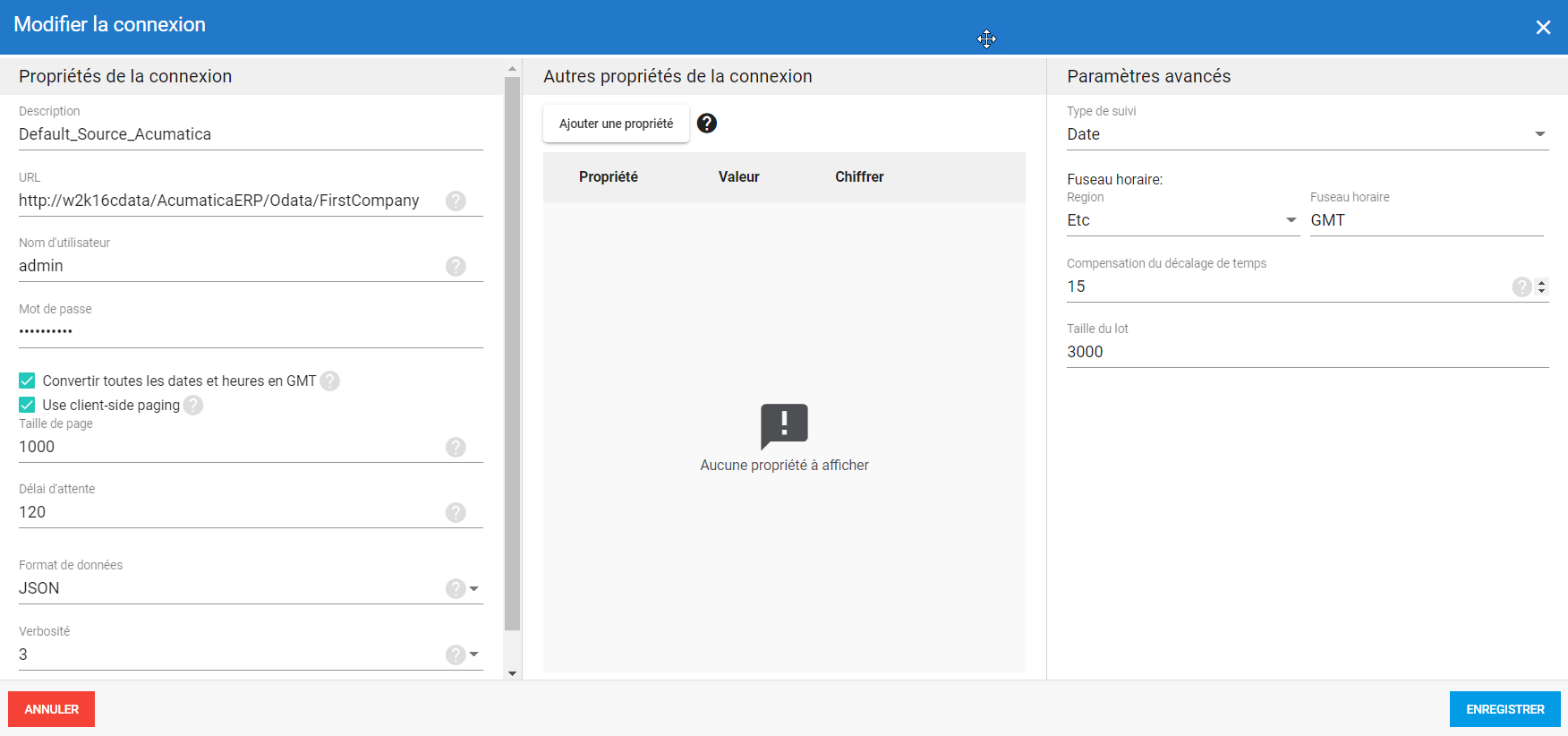 Configurer la connection avec DataSync Configurer la connection avec DataSync
